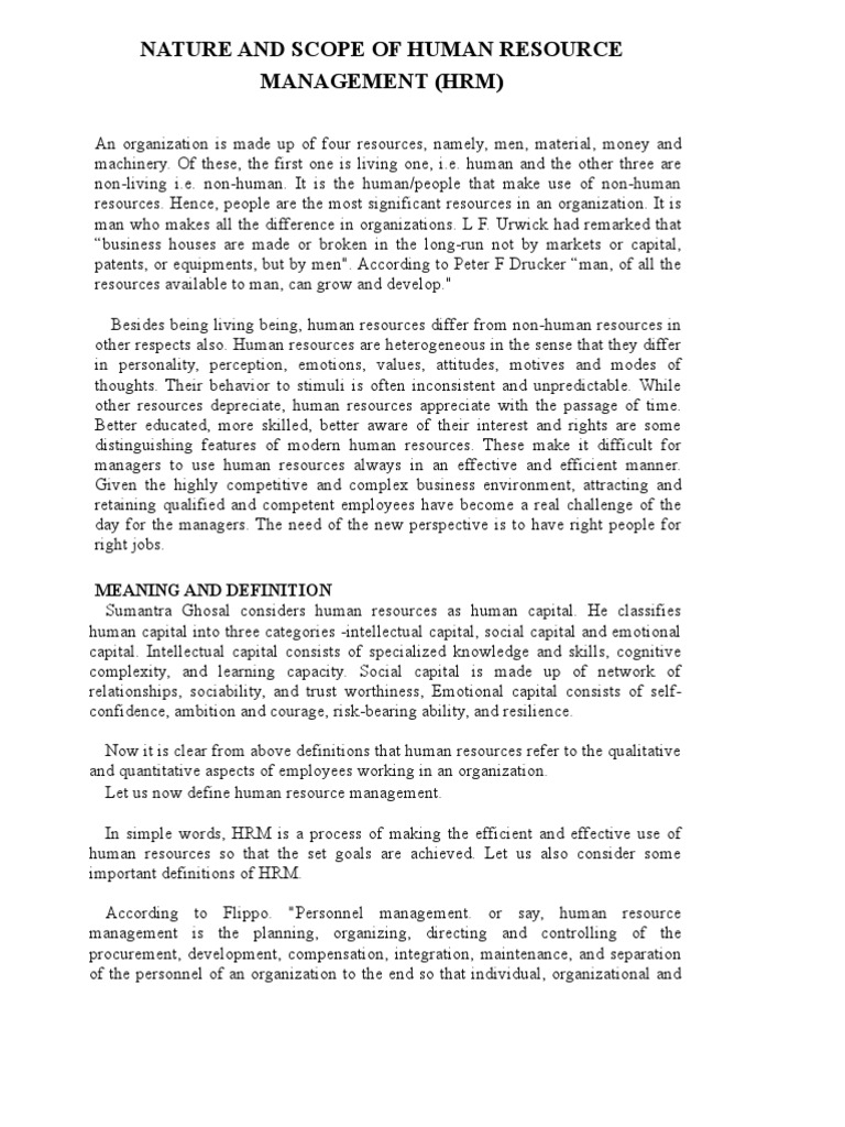 Hr Introduction Download Free Pdf Human Resource Management Human