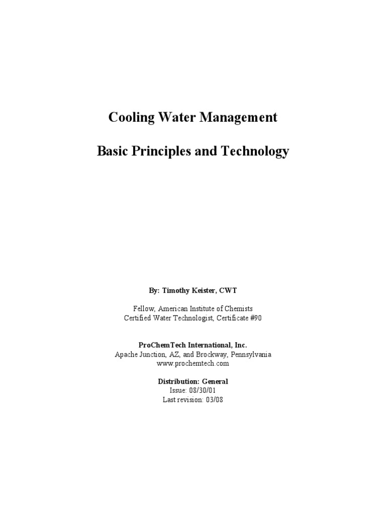 Basic Cooling Water Management II | PDF | Technology & Engineering
