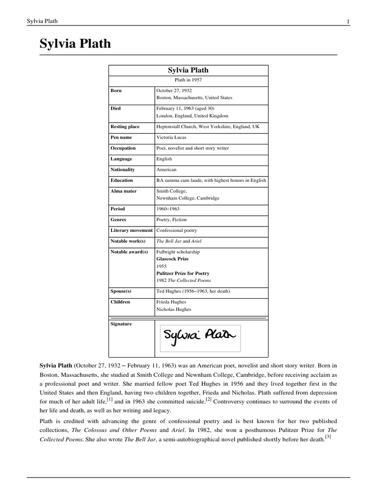 Sylvia Plath | PDF | Sylvia Plath | Poetry