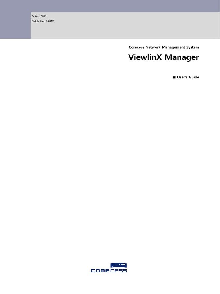 ViewlinX Manager 5.1 User S Guide Eng 120306 | PDF | Graphical User Interfaces | Computer Network