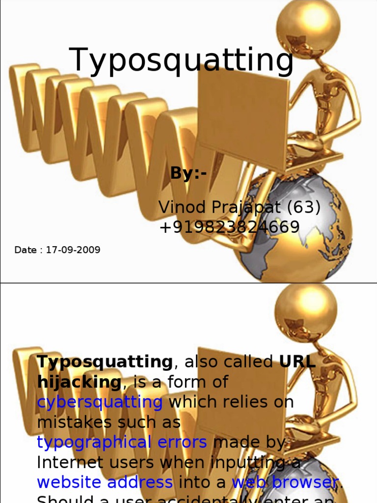Typo Squatting | Domain Name | Application Layer Protocols