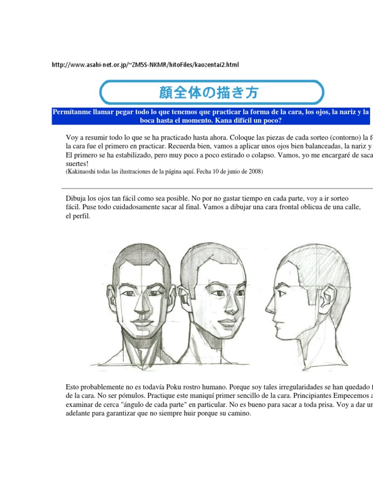 Dibujar Rostro Perspectiva | PDF | Cara