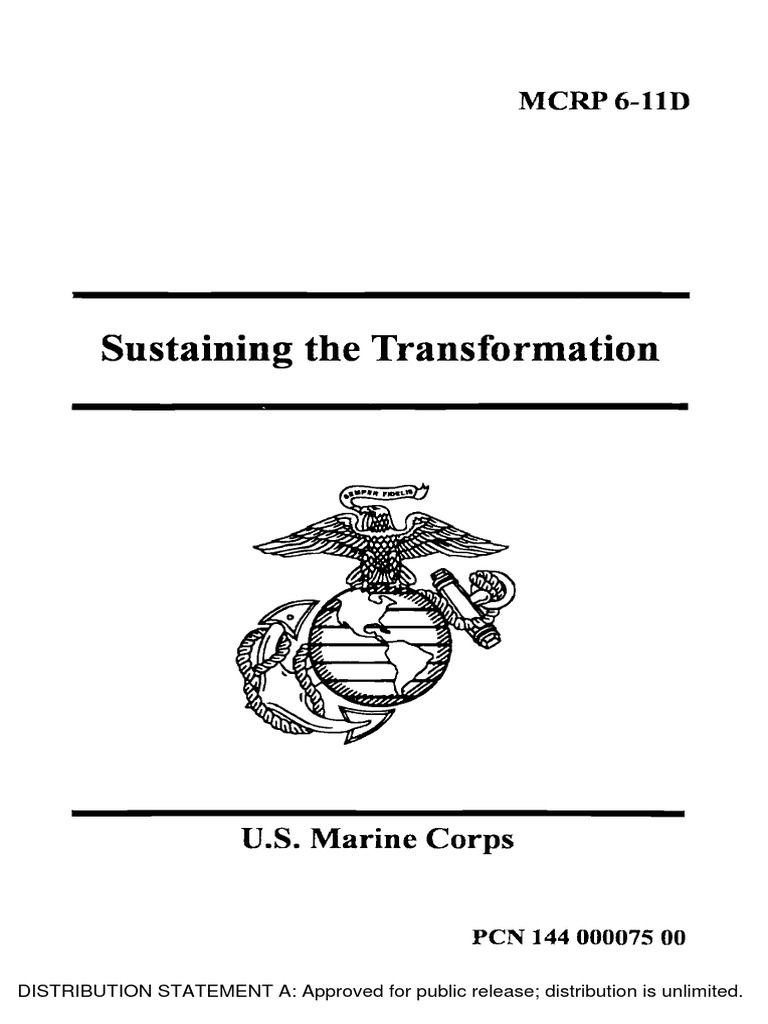 MCRP 6-11D Sustaining the Transformation