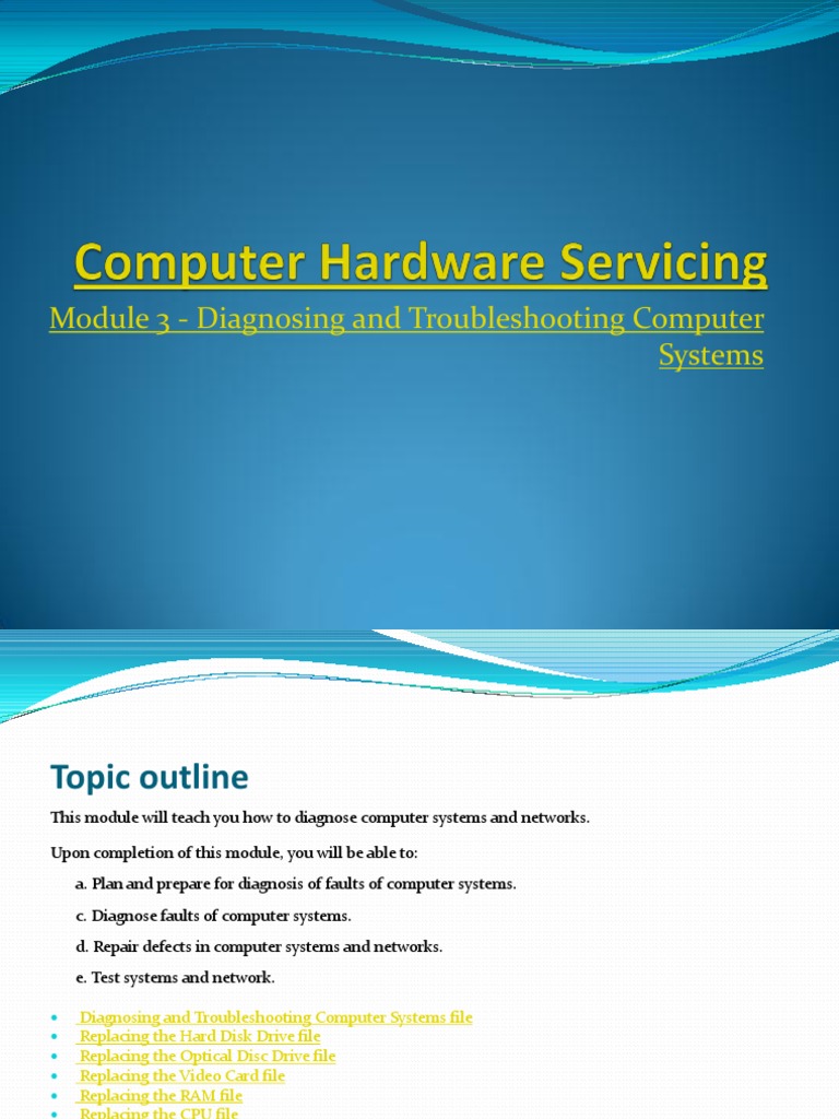Diagnosing and Troubleshooting PCs | PDF | Computers | Technology ...