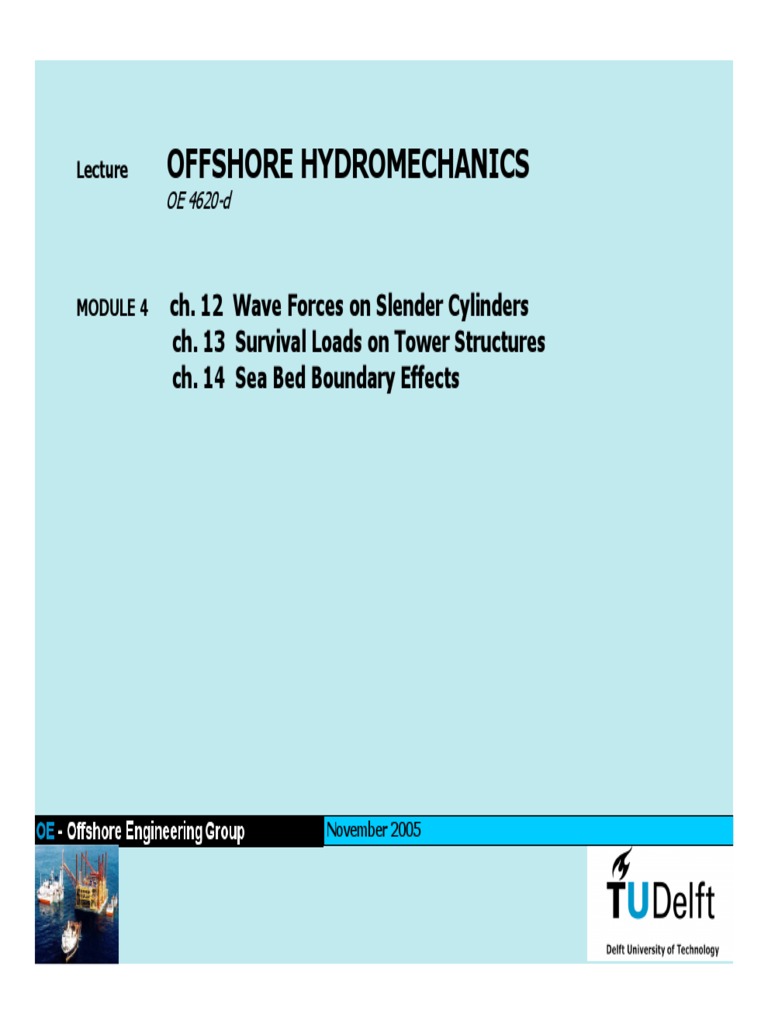 Offshore Hydrodynamics | PDF | Fluid Dynamics | Force