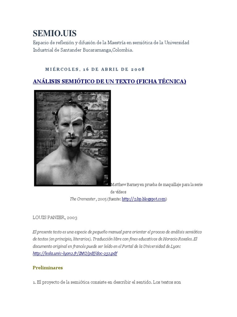 Ficha Tecnica-Analisis Semiotico | PDF | Narrativa | Espacio