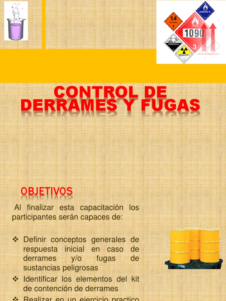 Control de Derrames y Fugas | PDF | Contaminación | Agua
