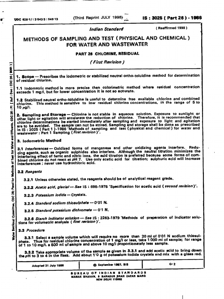 is-3025-part-26-1986-chlorine-residual-pdf