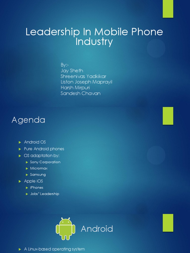 Leadership Trends in Mobile Phones | PDF | Android (Operating System ...