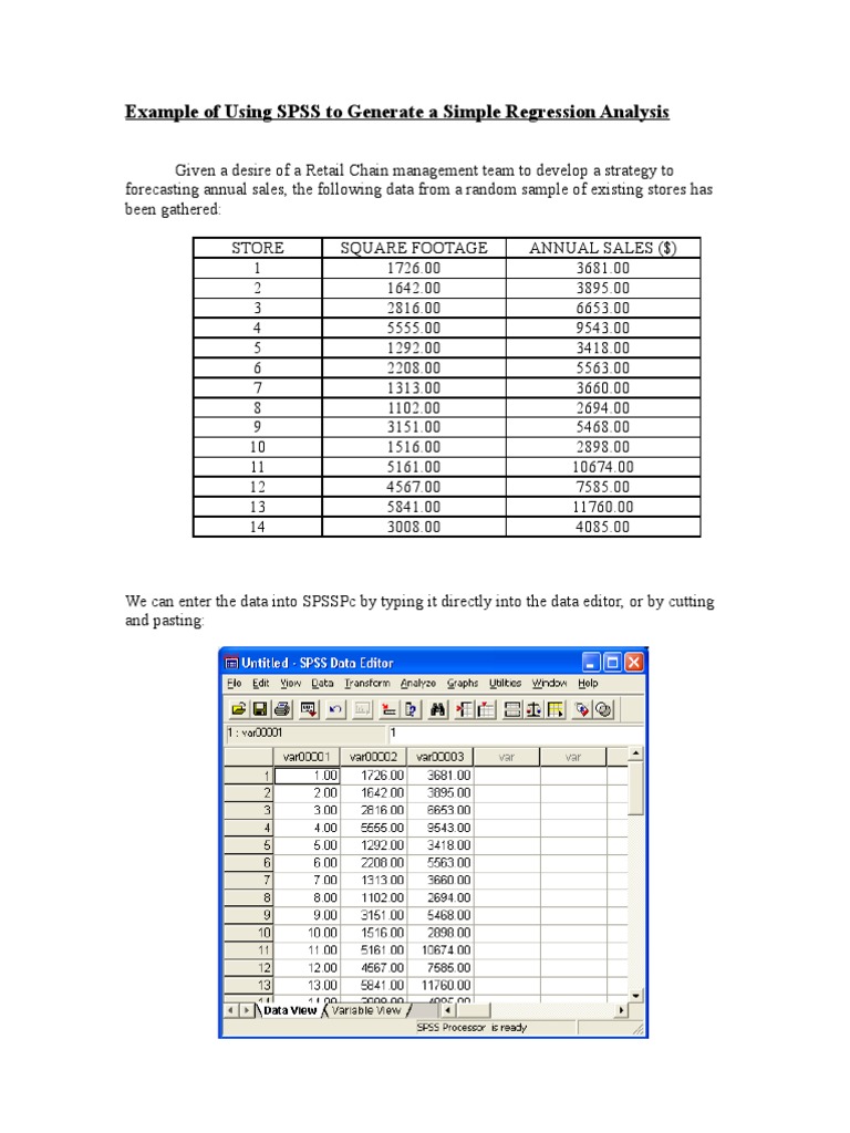 Simple Regression With SPSS | PDF | Teaching Methods & Materials