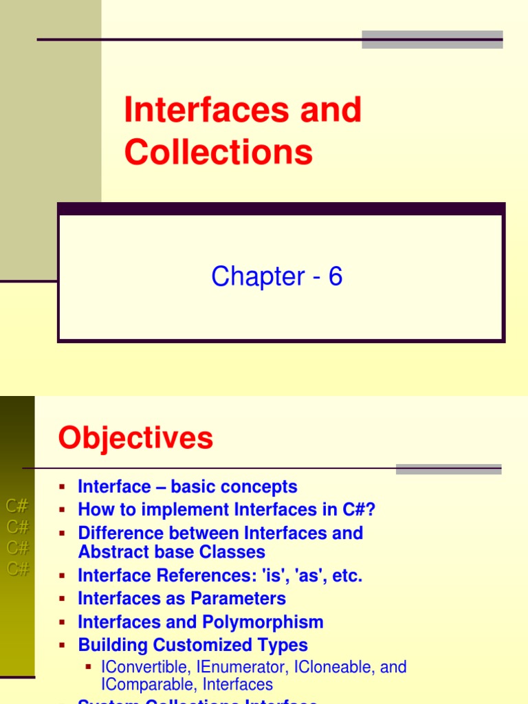 6 (1) .Interfaces and Collections | PDF | C Sharp (Programming Language ...