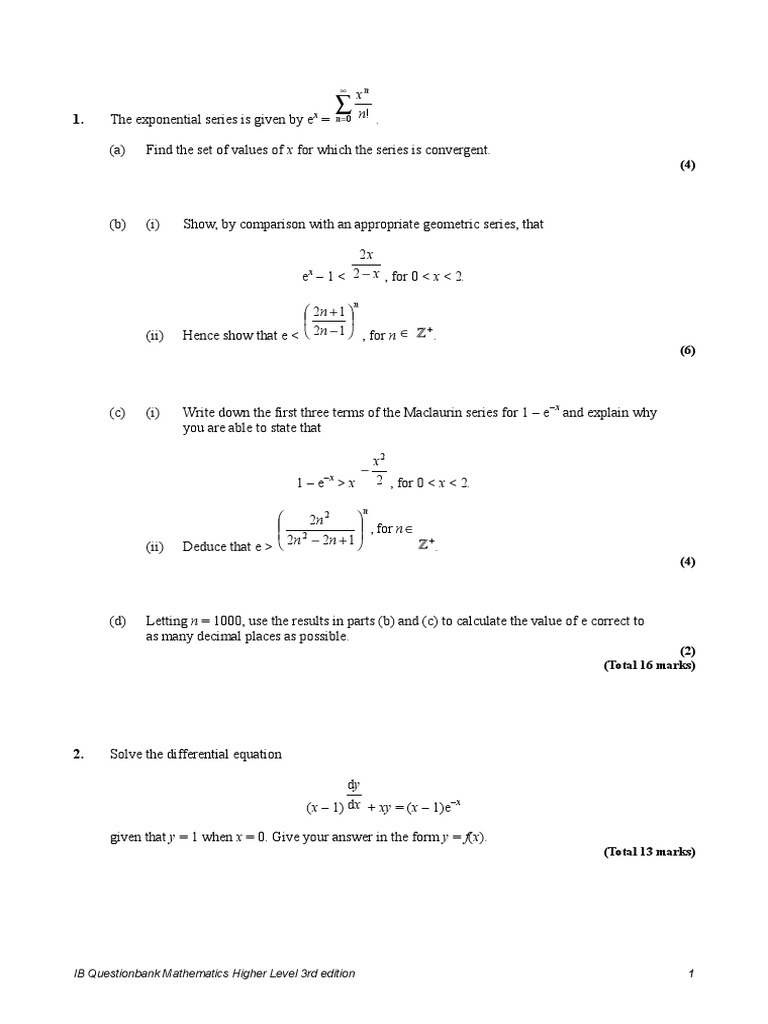 IB Physics Practice Problems | PDF | Series (Mathematics ...
