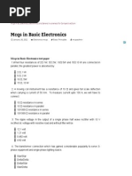 Electrical Aptitude Test Questions | PDF | Fuse (Electrical) | Electricity