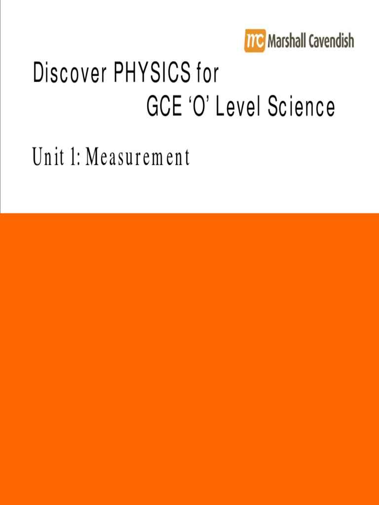 Unit 1 - Measurement | PDF | Pendulum | Time