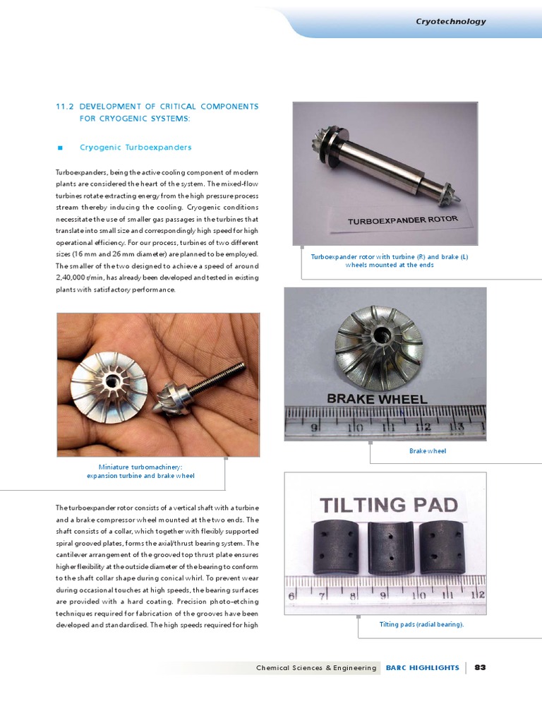 Cryogenic Turbo Expander | PDF | Turbine | Bearing (Mechanical)