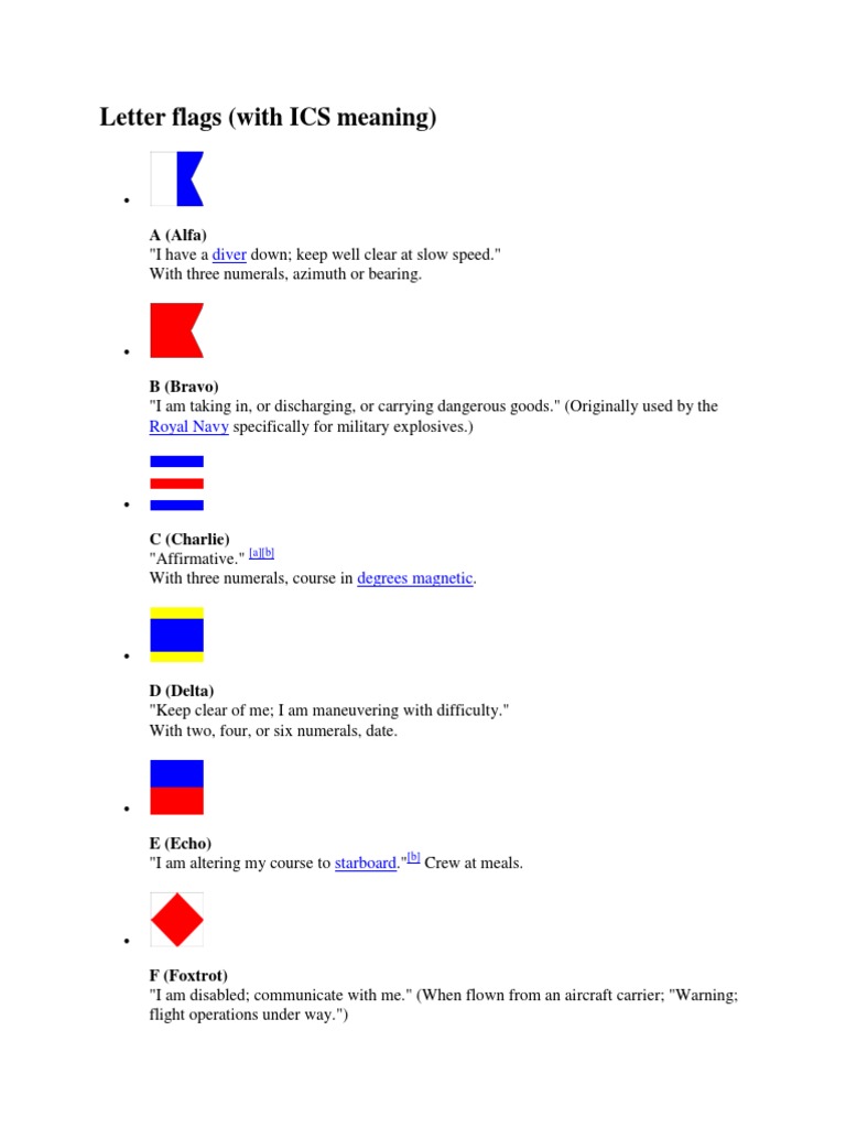 Letter Flags | Download Free PDF | Flag | Water Transport