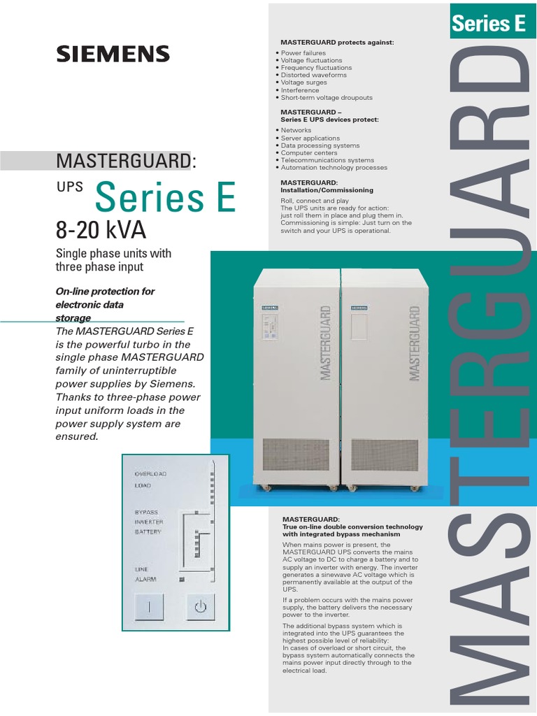 Comprehensive Product Specification and User Guide for the Siemens ...