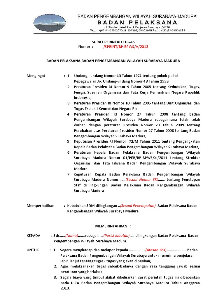Format SPT | PDF | Perjalanan