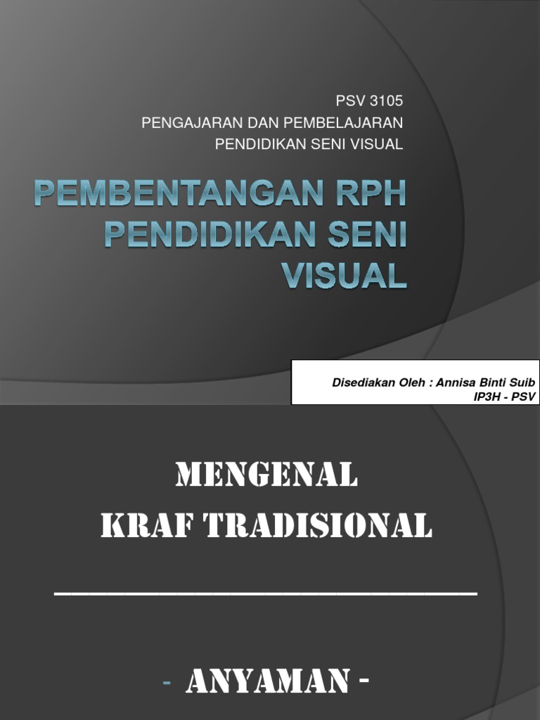 Contoh RPH PSV | PDF | Seni