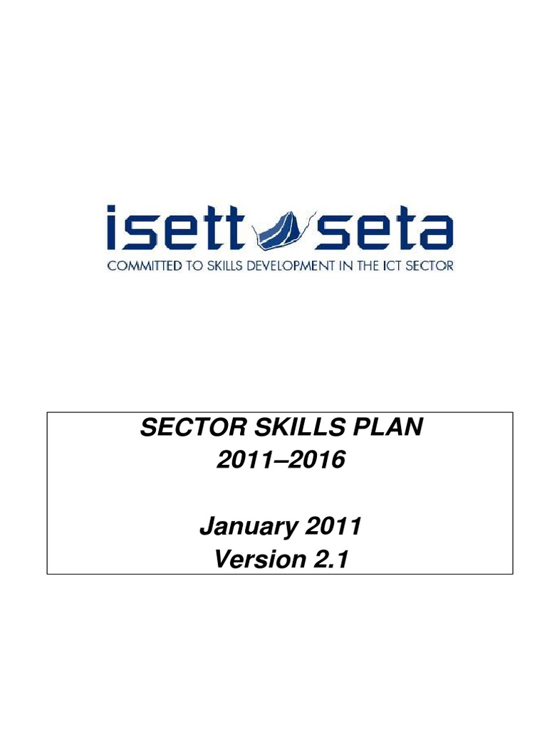 Isett Seta Sector Skills Plan 2011 2016 Jan 2011 Version v2p1 | PDF ...