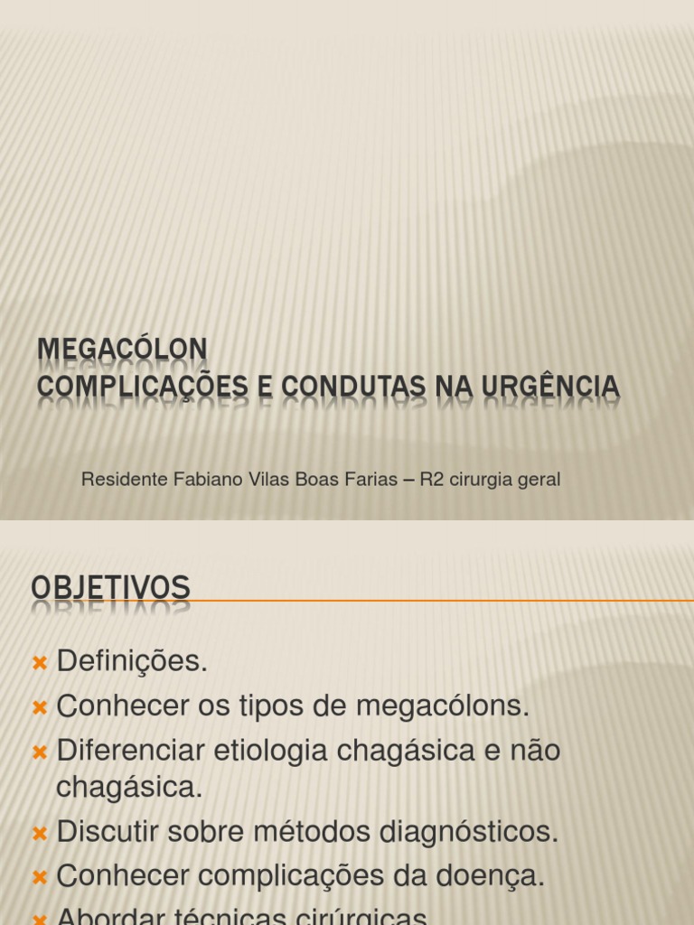 Megacólon | PDF | Sistema digestivo | Remédio