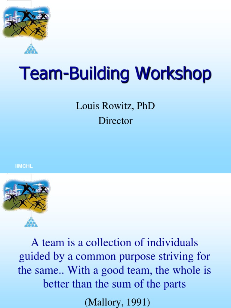 Team-Building Workshop: Louis Rowitz, PHD Director | Download Free PDF ...