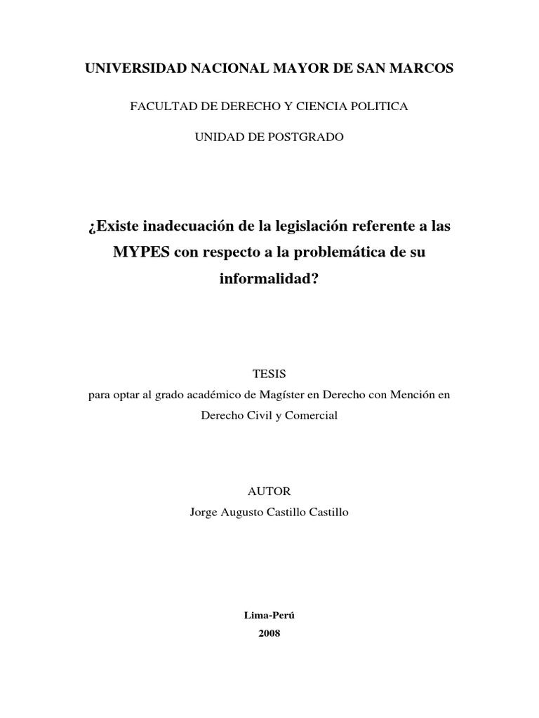 Castillo CJ | PDF | Pequeñas y medianas empresas | Derecho laboral