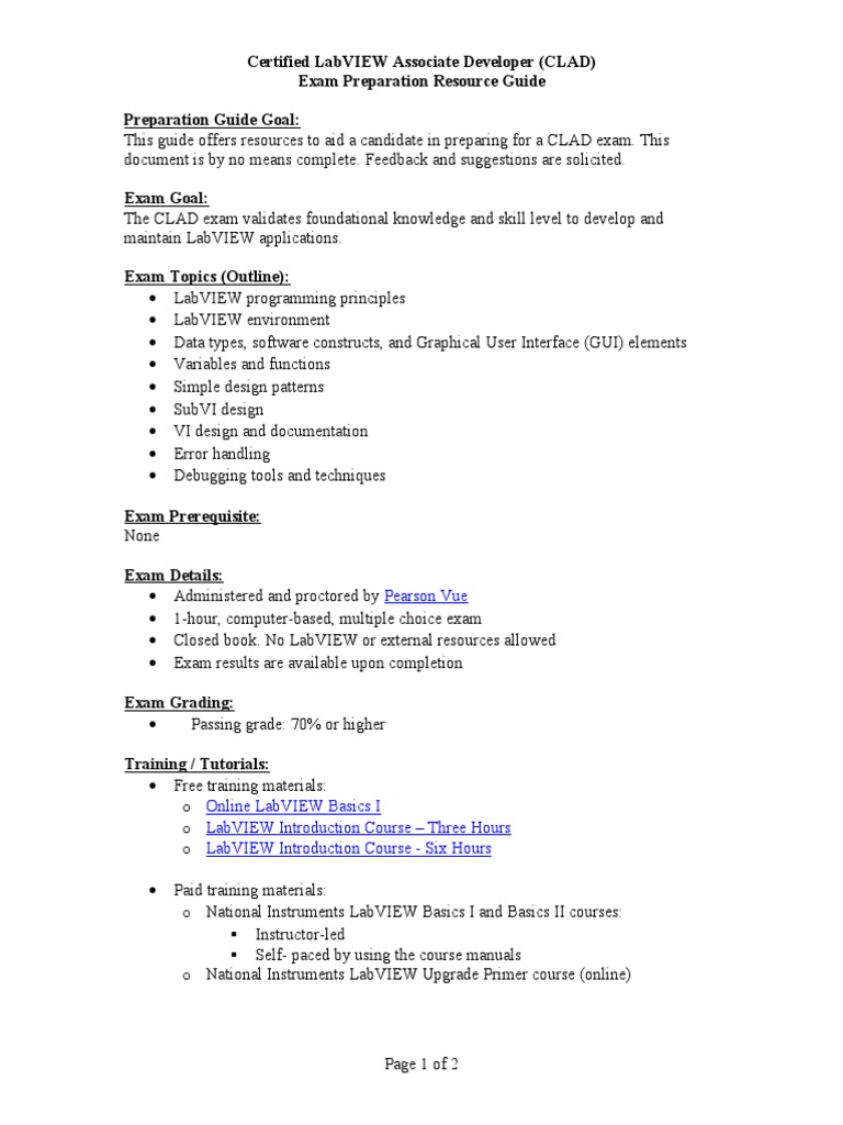 CLAD Exam Preparation Resource Guide - 3 | PDF | Test (Assessment ...