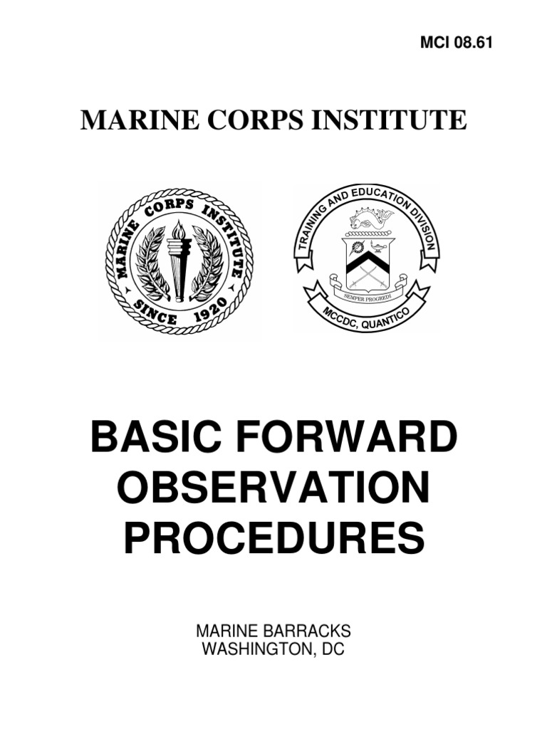 Basic Forward Observation Procedures | PDF | Shell (Projectile) | Artillery