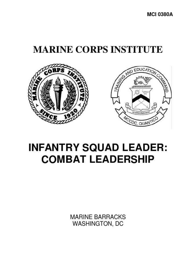 Infantry Squad Leader Combat Leadership | PDF | Fear | United States ...