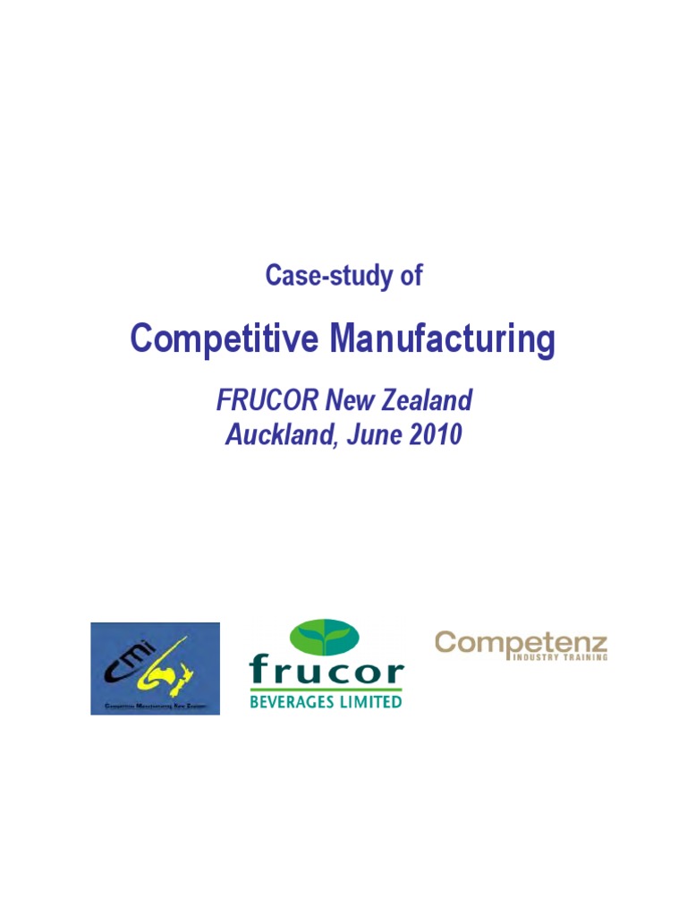 Frucor Case Study June 2010 | PDF | Lean Manufacturing | Strategic ...