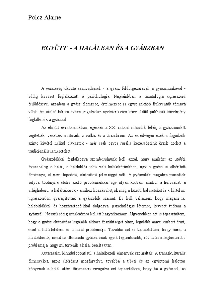 Polcz Alaine | PDF