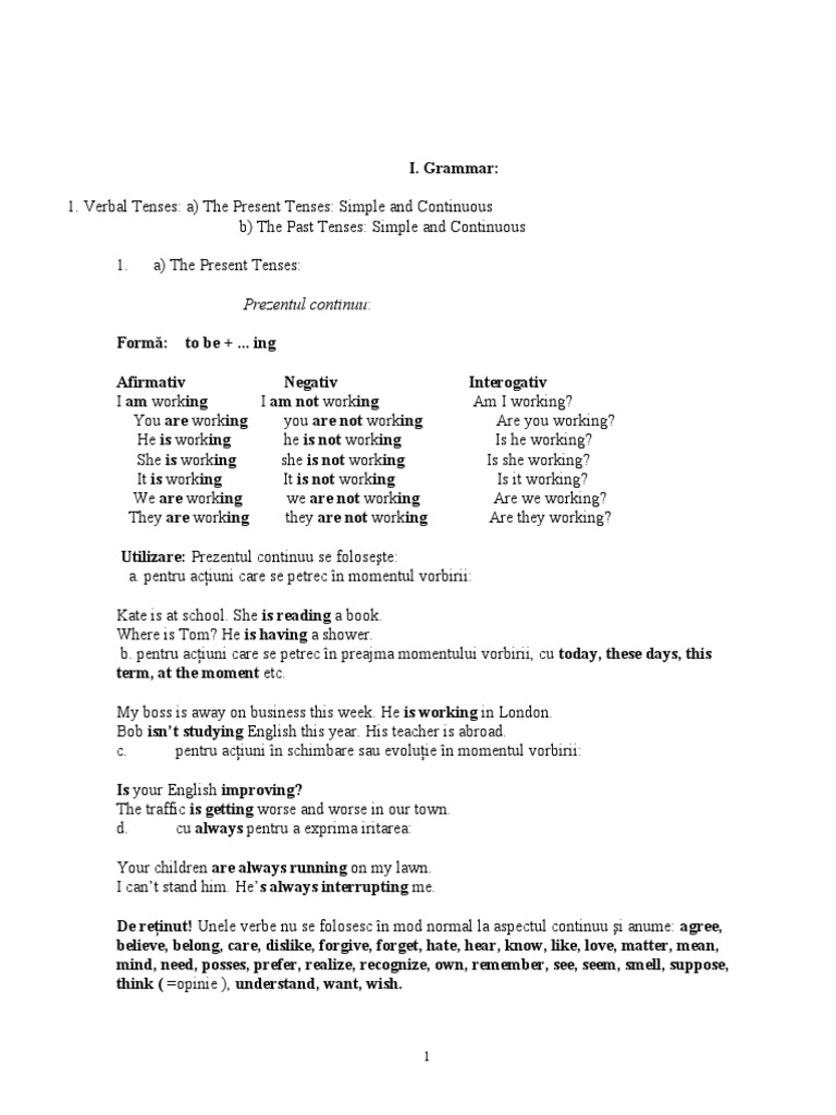 English Grammar LESSONS - Gramatica Engleza | PDF | Linguistics | Style ...