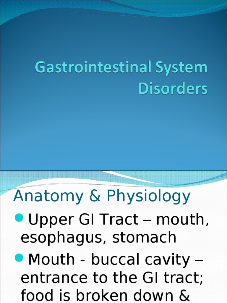 Pediatric Gastrointestinal Disorders | PDF | Gastrointestinal Tract ...