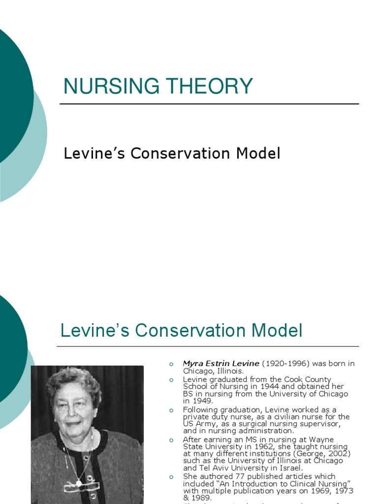Levine's Conservational Model Presenting | PDF | Energy Conservation ...