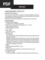 Stopwatch Functions in Laboratory Use | PDF