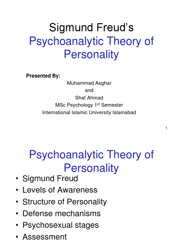 Freud Personality Theory Presentation | Id | Oedipus Complex