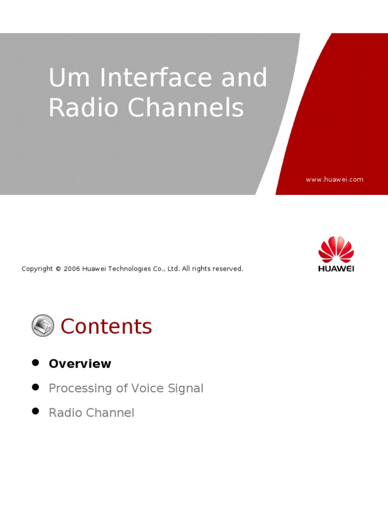 1... OMF000001 Um Interface and Radio Channels ISSUE2.1 | PDF ...