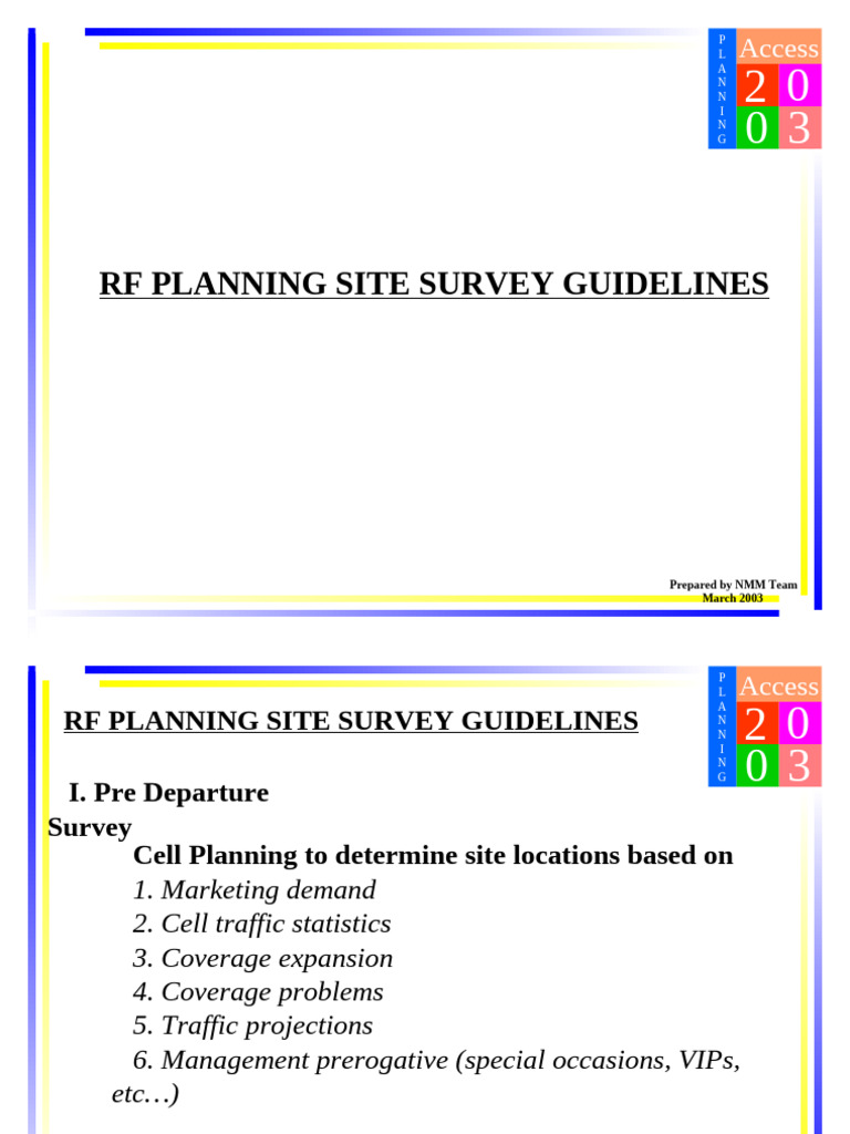 RF Site Survey Guidelines | PDF