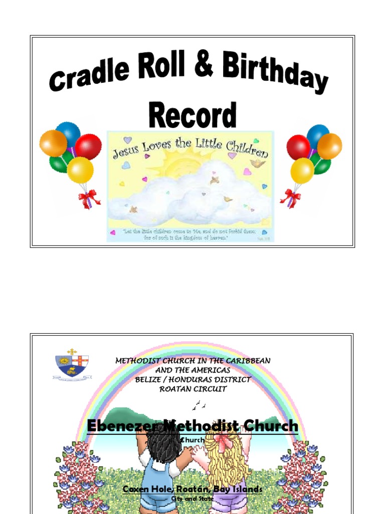 Cradle Roll Record | PDF | Observances | Christmas