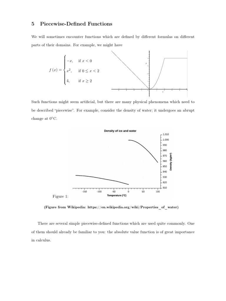 5 Piecewise-Defined Functions | PDF | Inequality (Mathematics ...