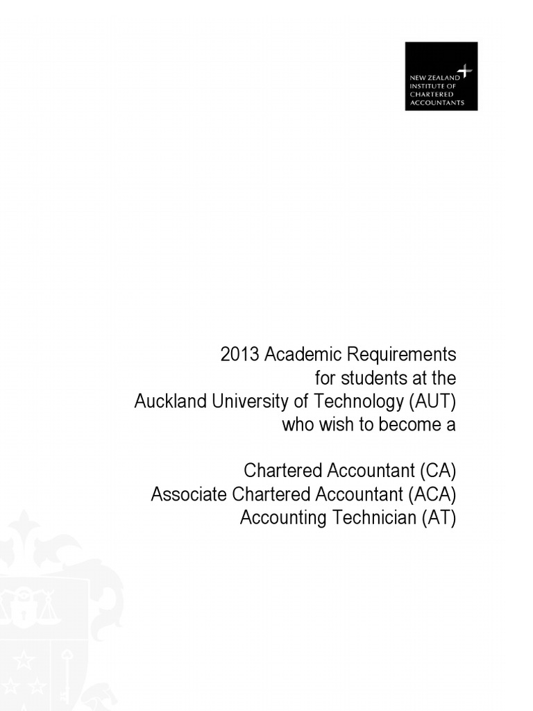 AUT 2013 Template | PDF | Accounting | Academic Degree
