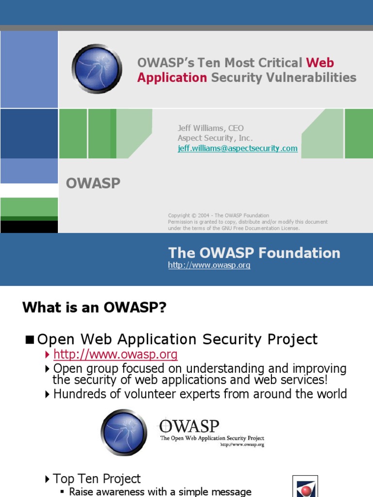 Owasp Top Ten | PDF