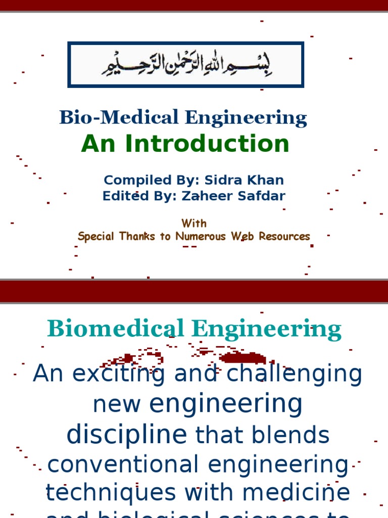 Introdution To Biomedical Engineering | PDF | Biomedical Engineering ...