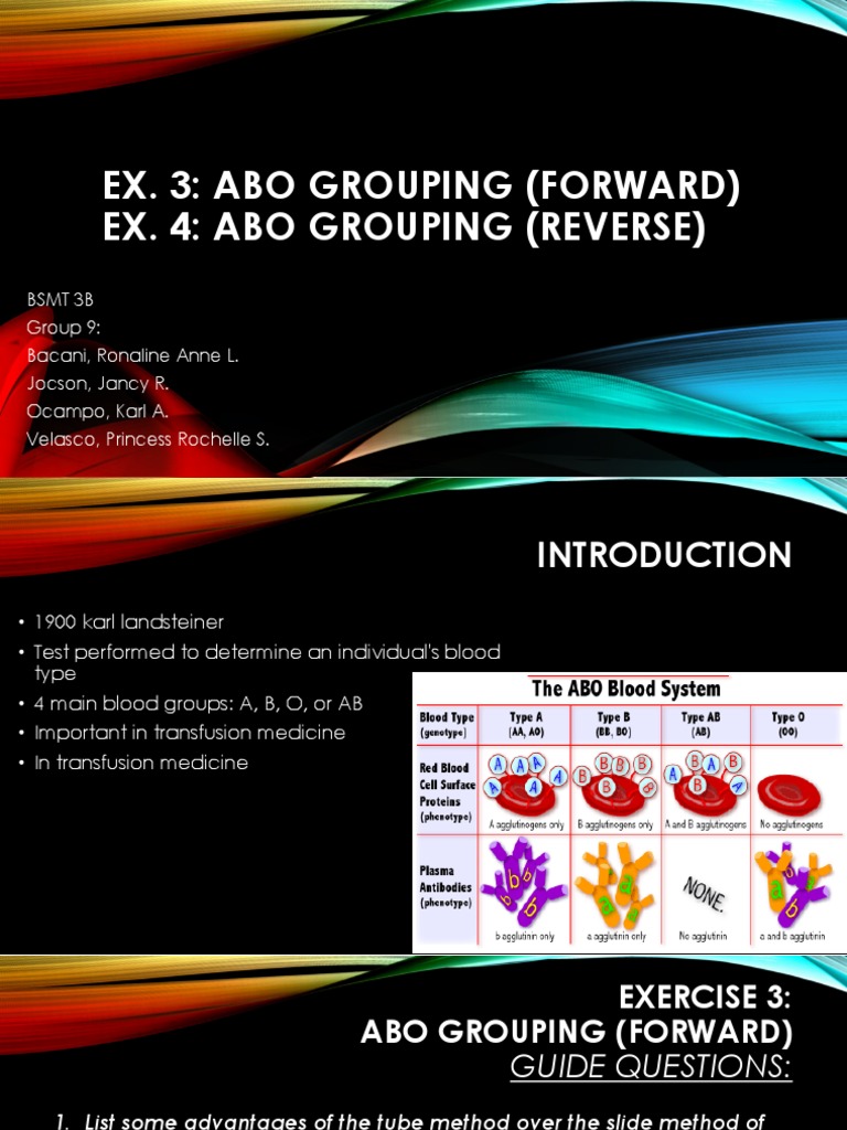 Forward and Reverse | PDF | Blood Type | Blood Transfusion