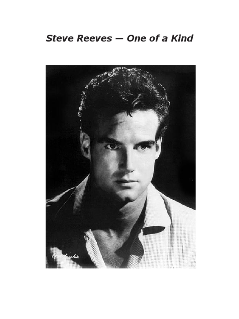 Steve Reeves Booklet | PDF | Sports | Leisure