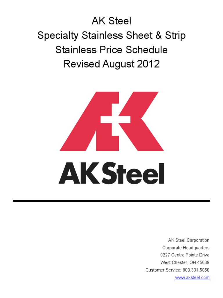 Stainless Steel Pricelist | PDF | Stainless Steel | Damages