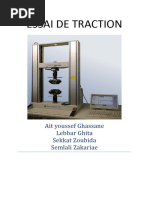 Essai de Traction | PDF | Résistance des matériaux | Module de Young