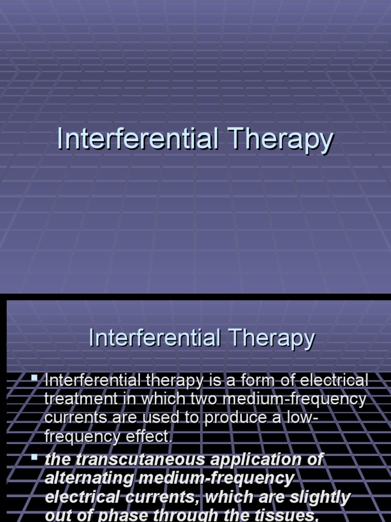 Interferential Therapy | PDF | Nerve | Pain