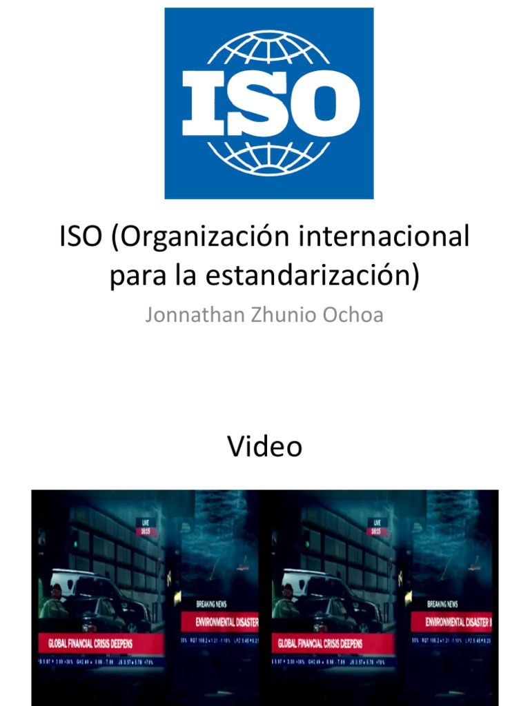 Presentación ISO | PDF | Organización internacional para la ...